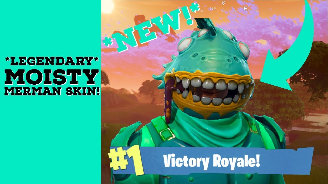*NEW* LEGENDARY MOISTY MERMAN SKIN GAMEPLAY!!! Fortnite: Battle Royale ...