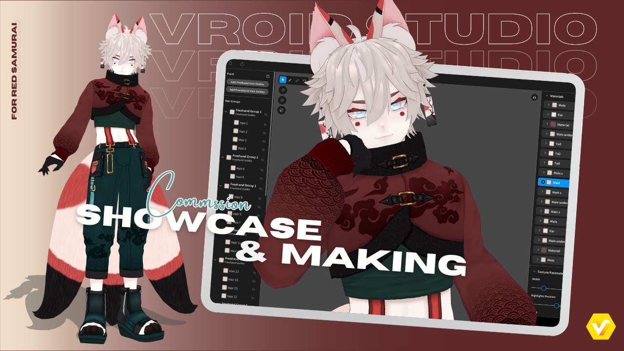 TAILS! VRoid Model Showcase | speed sculpt making 【Commission】for Red ...