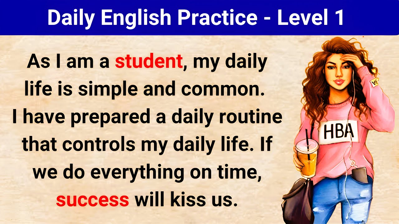 My Daily Life | Learn Simple English | Level 1⭐| Improve your English ...
