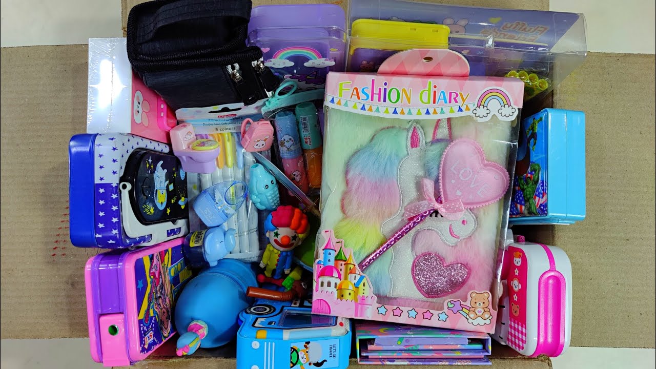 huge collection of stationery, whiteboard pencil case, colour, pencil ...
