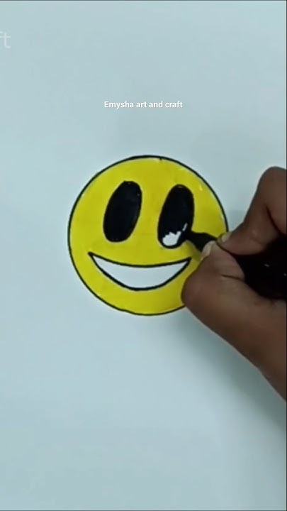How to draw smiley for kids/ Emysha art and craft - YouTube