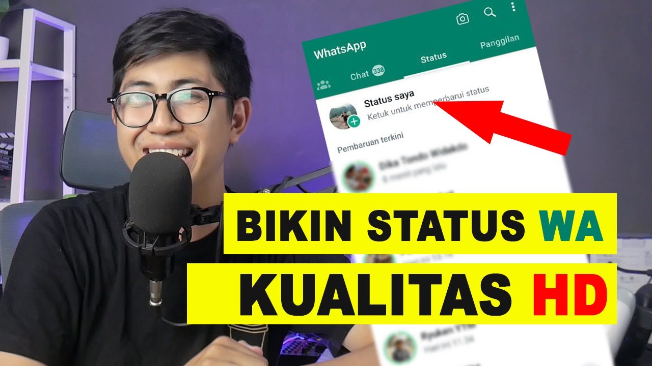 Cara Membuat Status WhatsApp Kualitas HD 2023 - YouTube