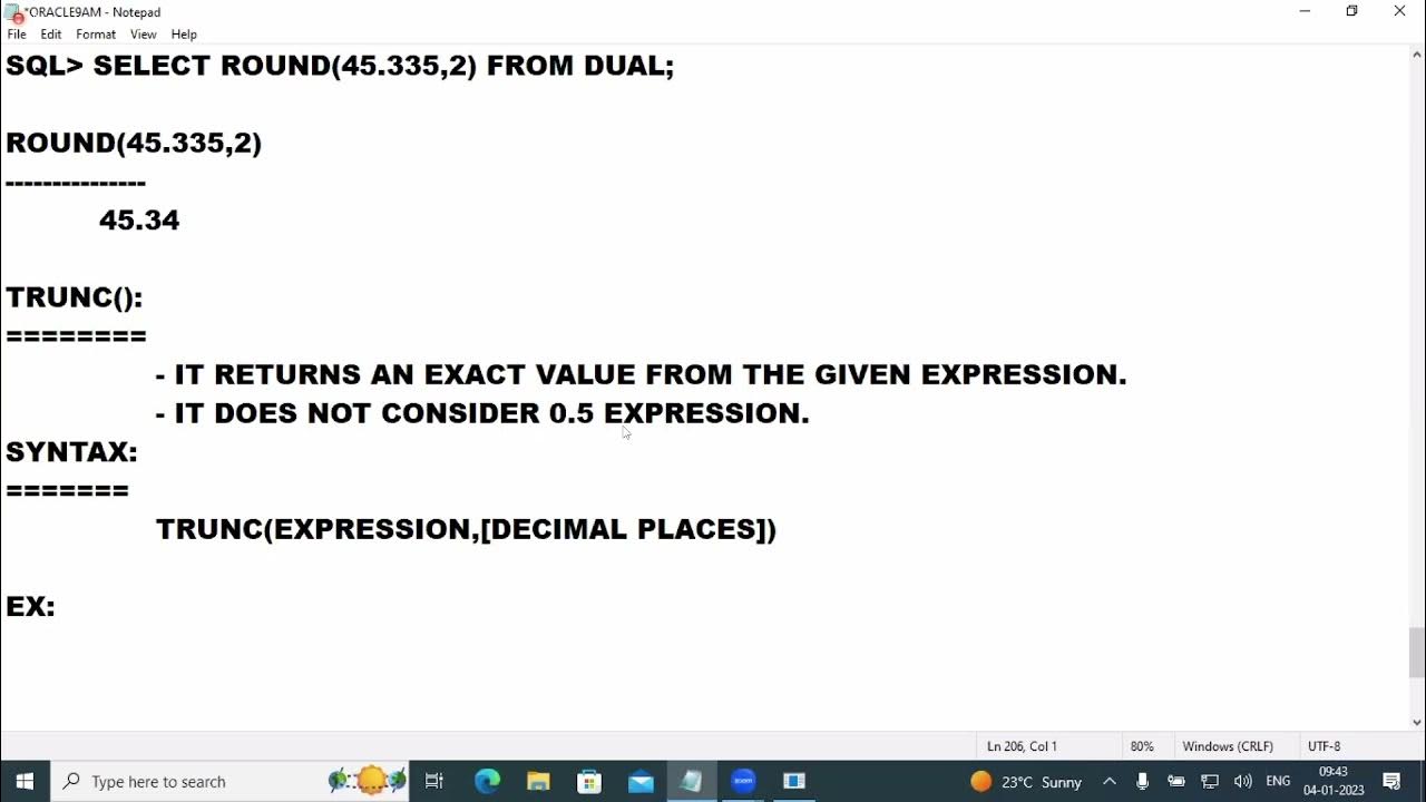 Day 17 ORACLE SQL PL SQL 9 00 AM IST by Mr Sudhakar L720P HD - YouTube