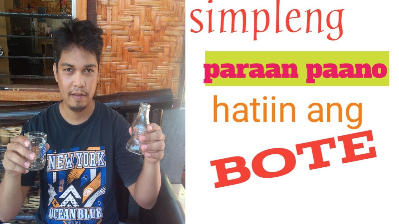 Paano hatiin ang bote sa simpleng paraan - YouTube