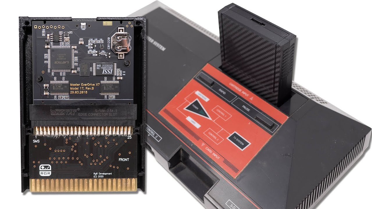 Sega Master System to MK-2000 Cartridge Adapter Prototype - YouTube