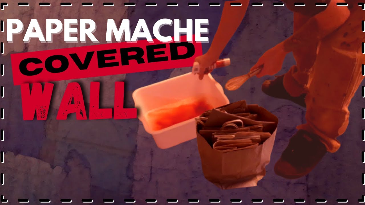 I covered my wall in paper mache so I didn't have to paint! | Easy ...