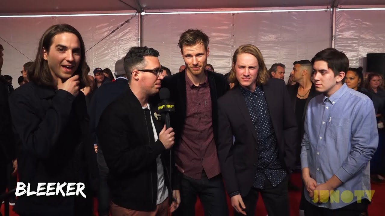 Bleeker on the 2017 JUNO Awards Red Carpet - YouTube