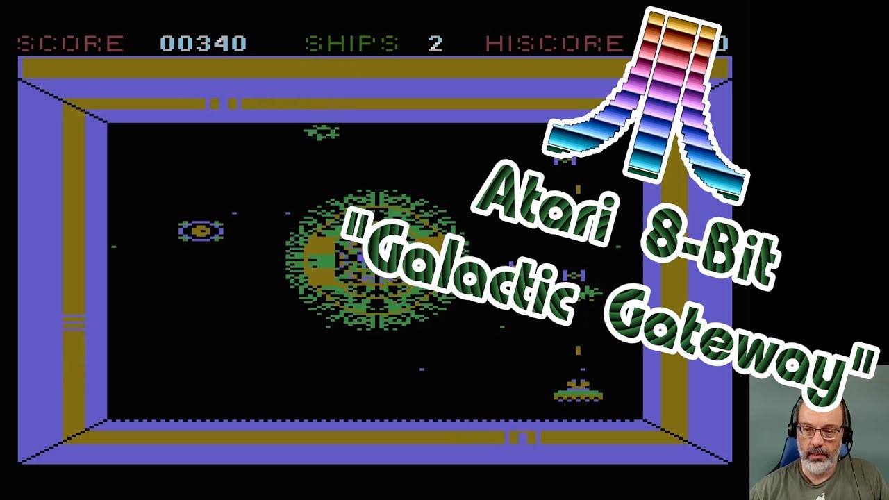 Atari 8-Bit Game Play, Galactic Gateway - YouTube
