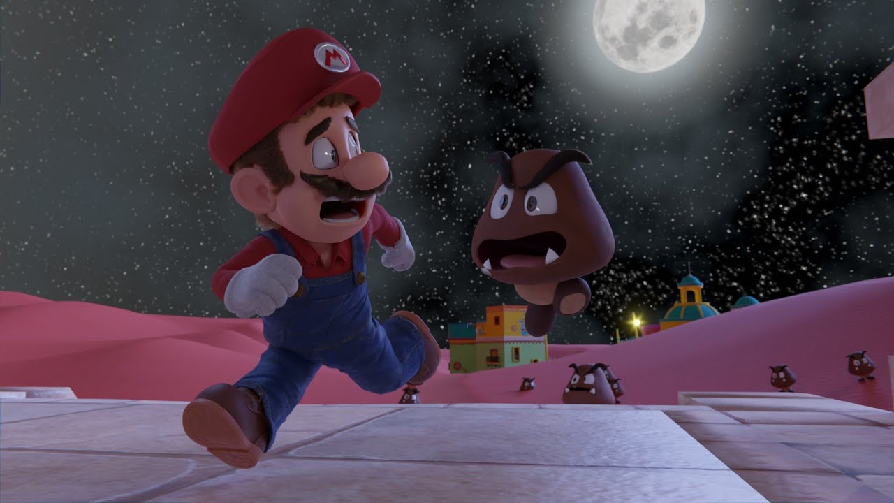 Mario Chased by Goombas Animation Test - YouTube