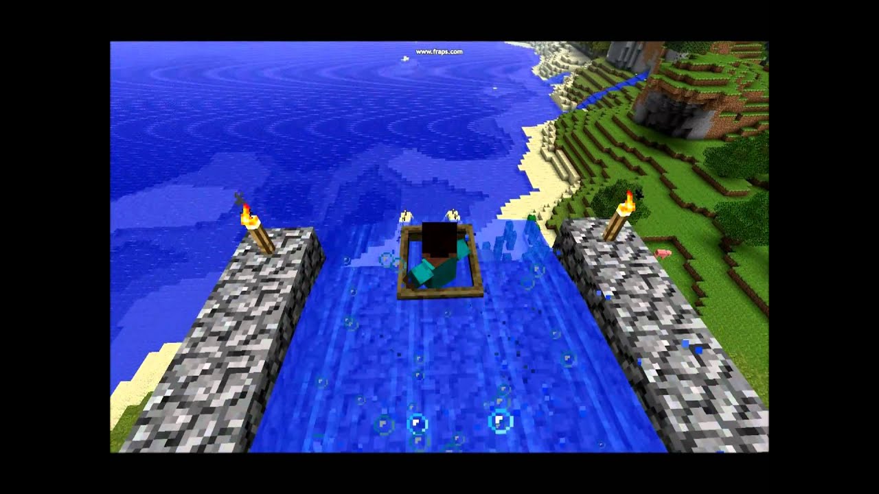 Minecraft Ski Jump - YouTube