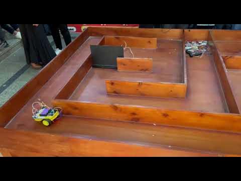 Maze following robot - YouTube