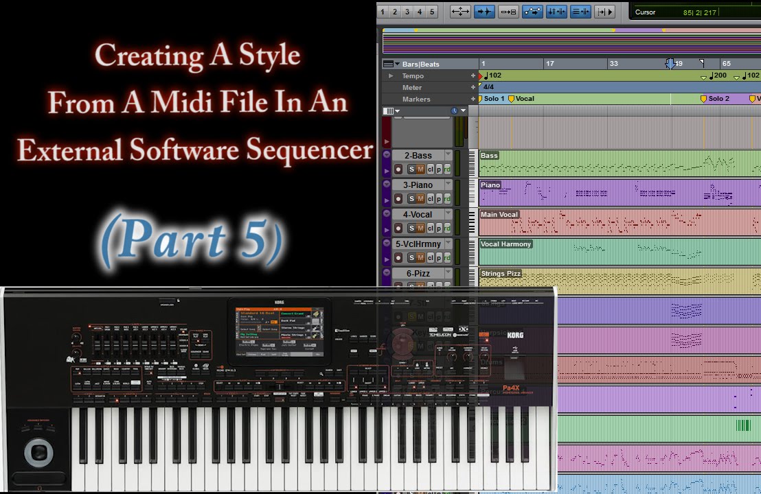 Part 5-Creating Style From Midi In An External Sequencer - YouTube