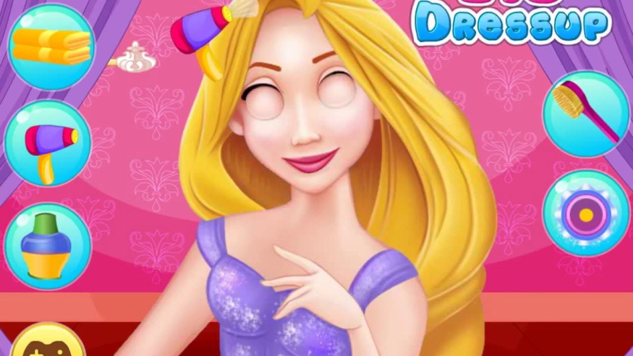 Princess Rapunzel Special Bath Cartoon Video Games For Girls - YouTube
