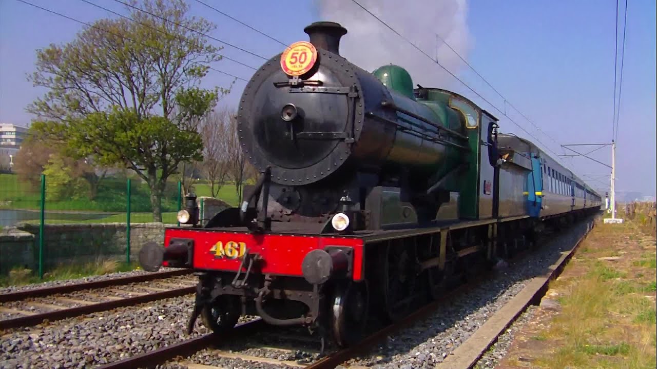 RPSI Loco 461 - Easter Shuttle, Blackrock, Dublin - YouTube