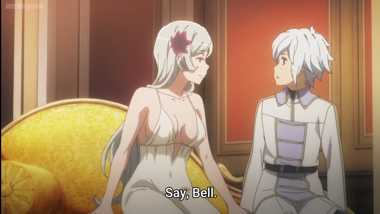 Bell unbuttons Freya's dress in the middle of the night - Danmachi S5 Ep6 - YouTube