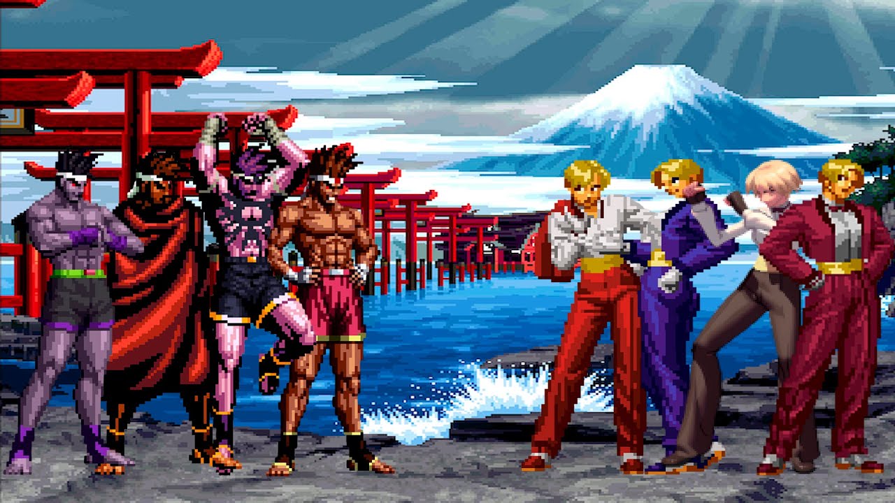 [KOF Mugen] Joe Higashi Team vs King Team - YouTube