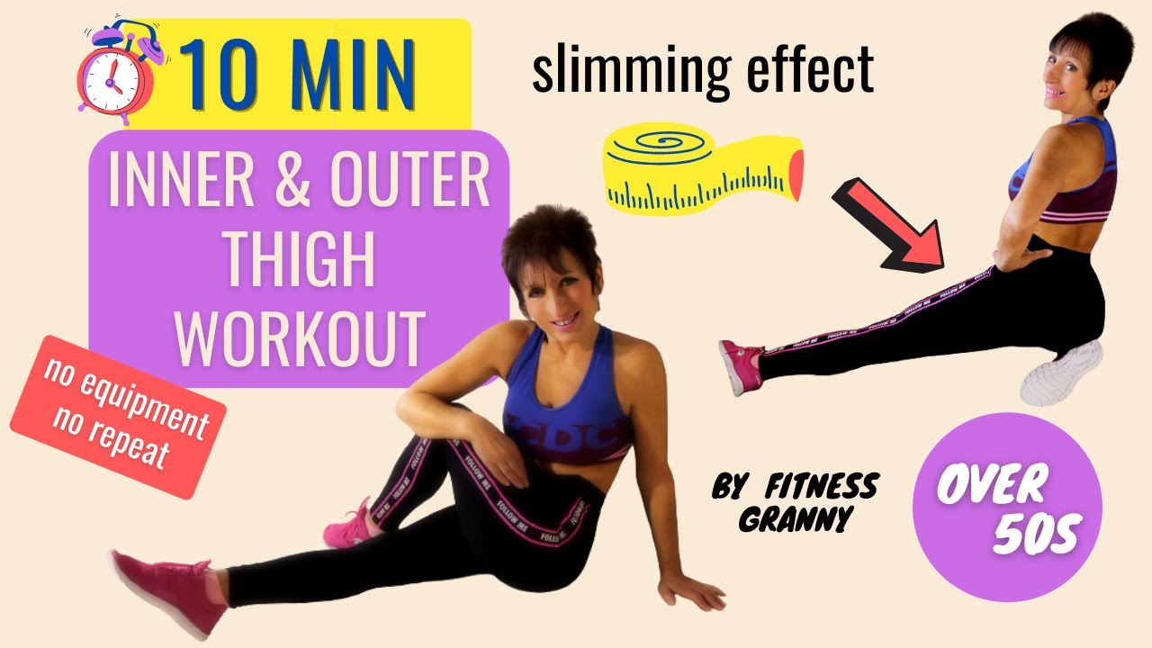 10 MIN TONED THIGHS WORKOUT – SLIM INNER & OUTER THIGH EXERCISES FOR ...