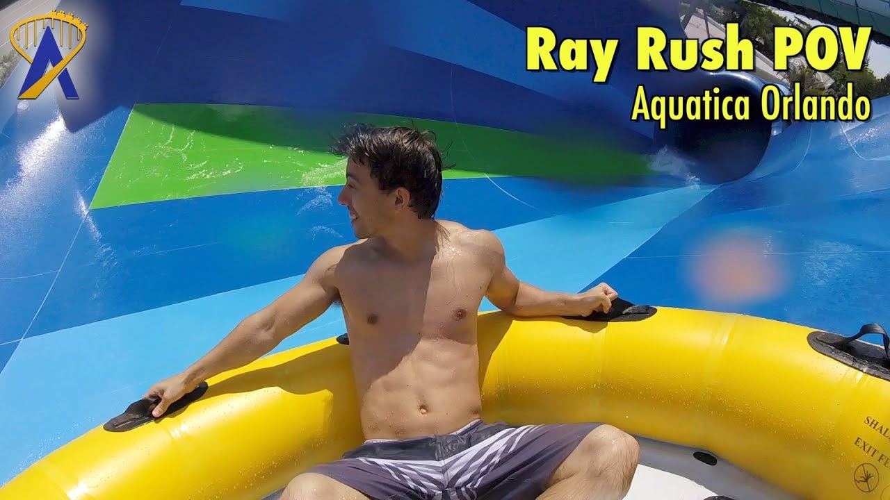 Ray Rush Water Slide POV at Aquatica Orlando - YouTube