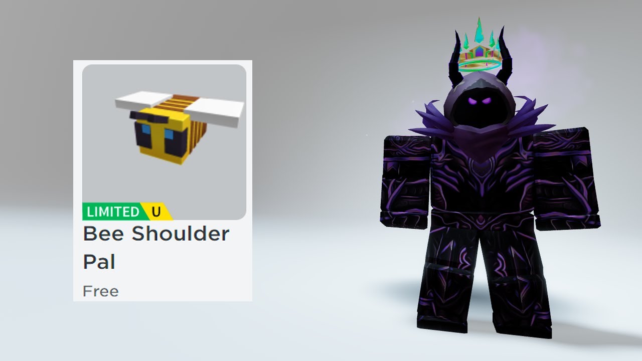 HURRY GET THIS FREE LIMITED UGC BEE SHOULDER PAL NOW ON ROBLOX! 😱 - YouTube