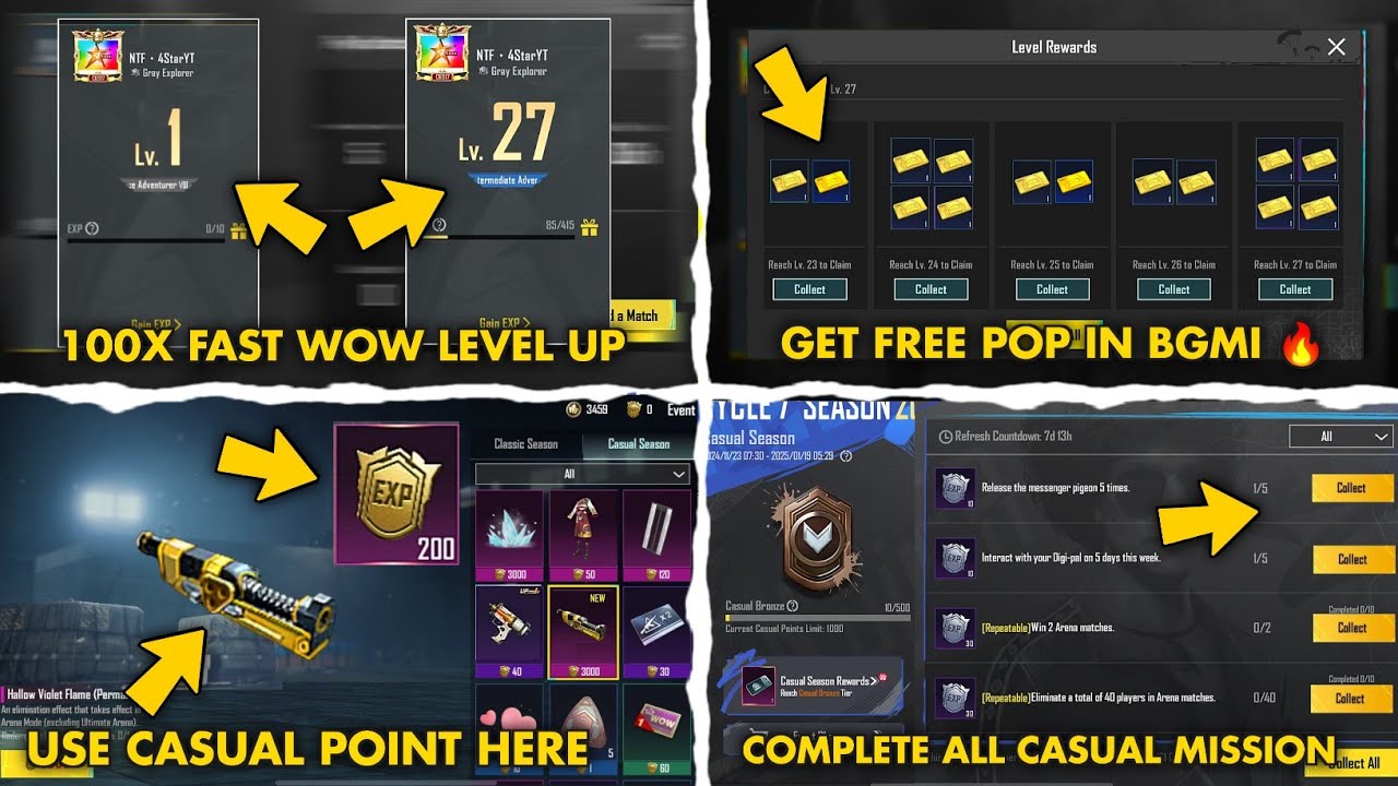 Get Free Unlimited Popularity In Bgmi🔥| Bgmi Casual Season Mission ...