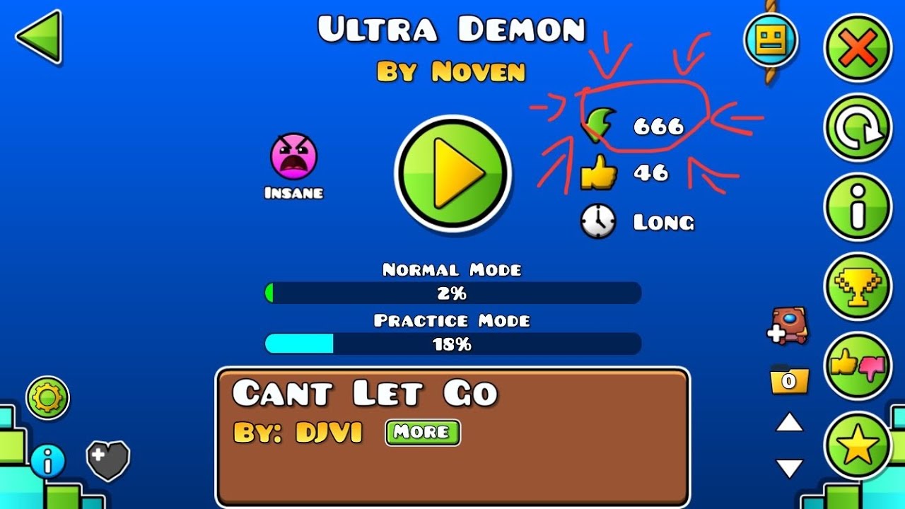 THE NIGHTMARE V2?!??!!!! Ultra Demon By Noven - YouTube