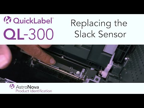 QL-300 Tech Support: Replacing the Slack Sensor Assembly - YouTube