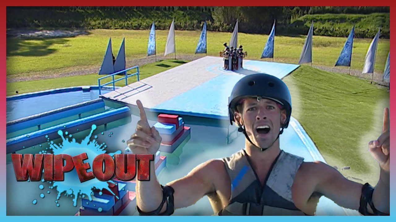 Contestant Shoots His Shot While On The Course! | Wipeout - YouTube