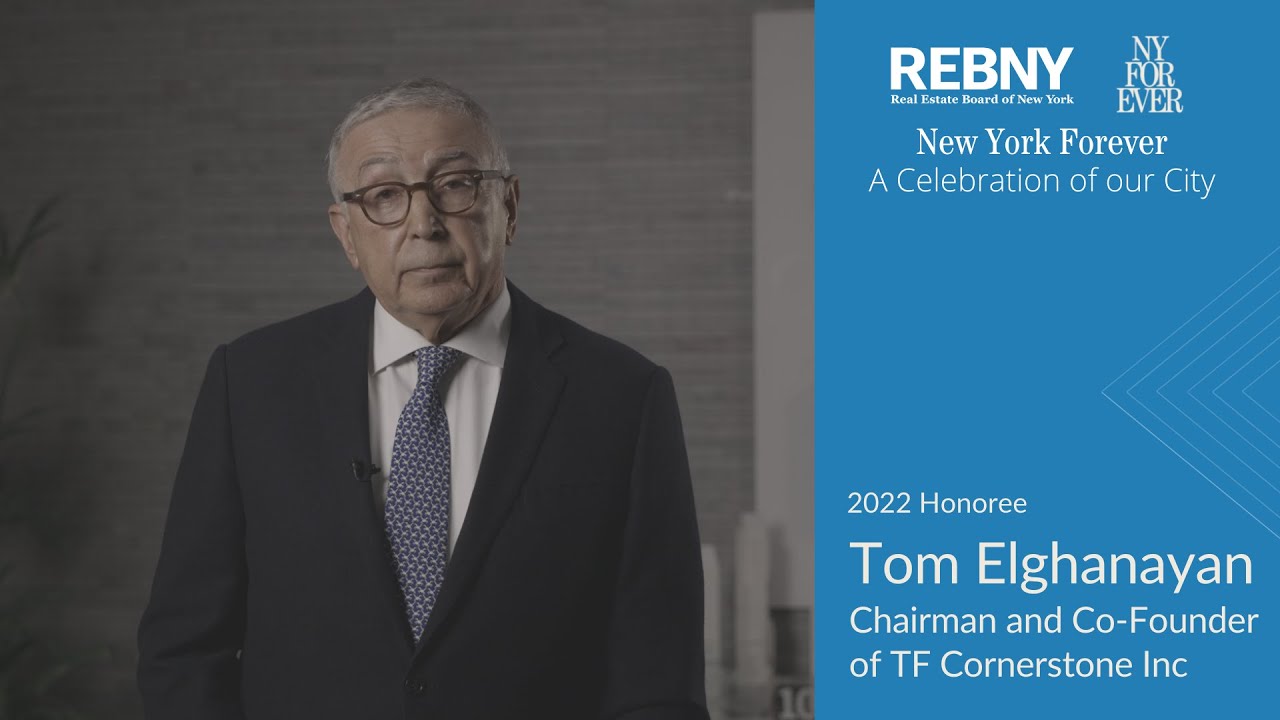 Tom Elghanayan Accepts The Bernard H. Mendik Lifetime Leadership in ...