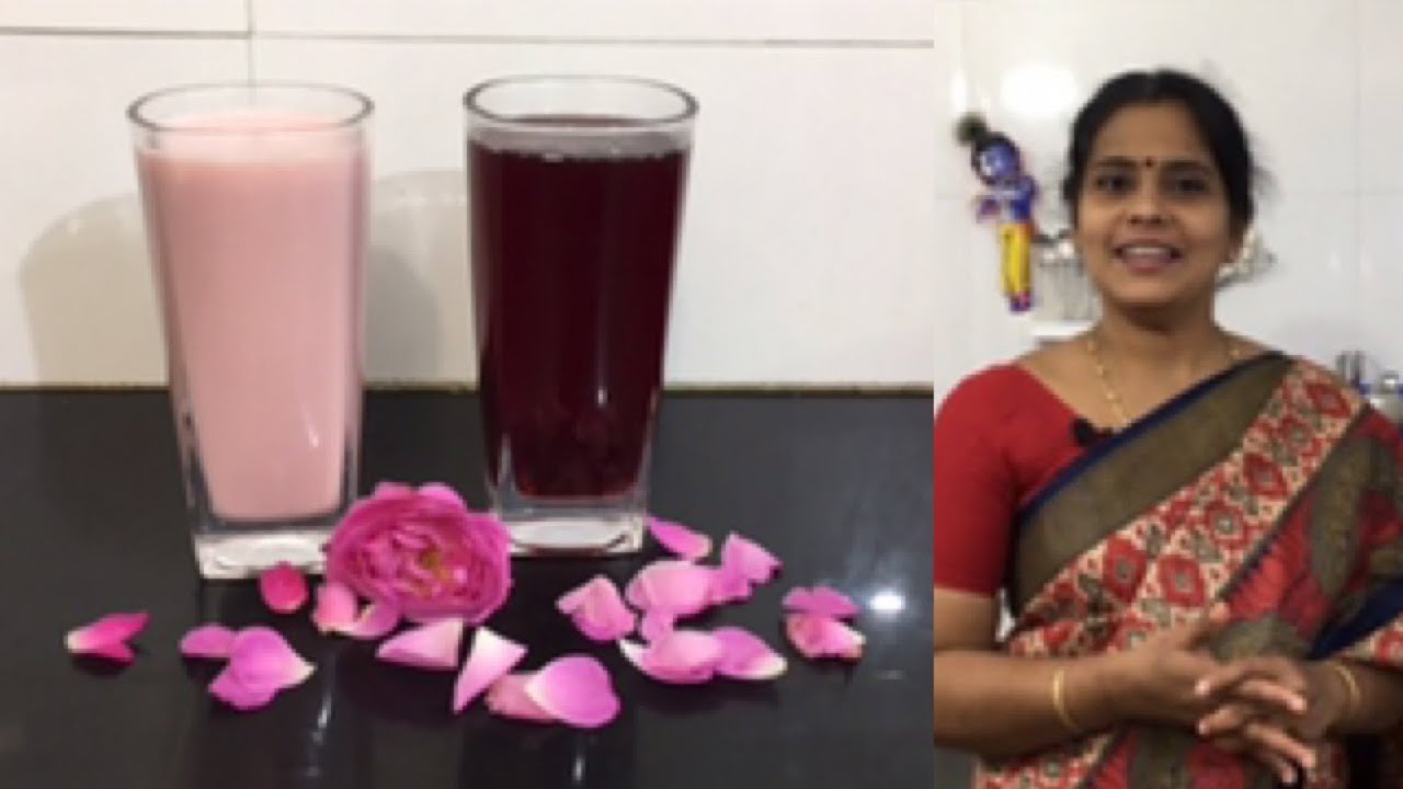 Rose Milk Receipe/Perfect Rose Syrup/How to make rose milk - YouTube