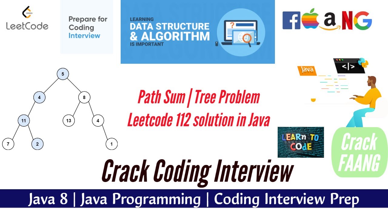 Path Sum Leetcode 112 Problem Solution Tree Problem Youtube 7696