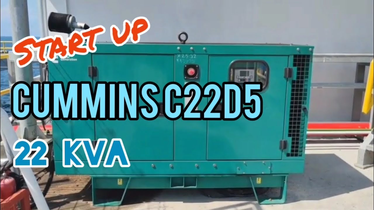 Cummins C22D5-22 Kva Silent Diesel Generator-Start Up & Tes Load - YouTube
