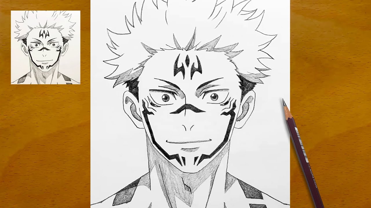How to Draw Ryomen Sukuna Step by Step || Jujutsu Kaisen Drawing ...