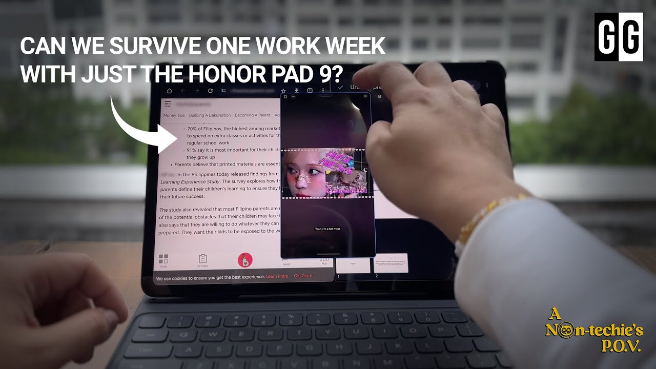 Can I survive a work week with only the HONOR Pad 9? - YouTube