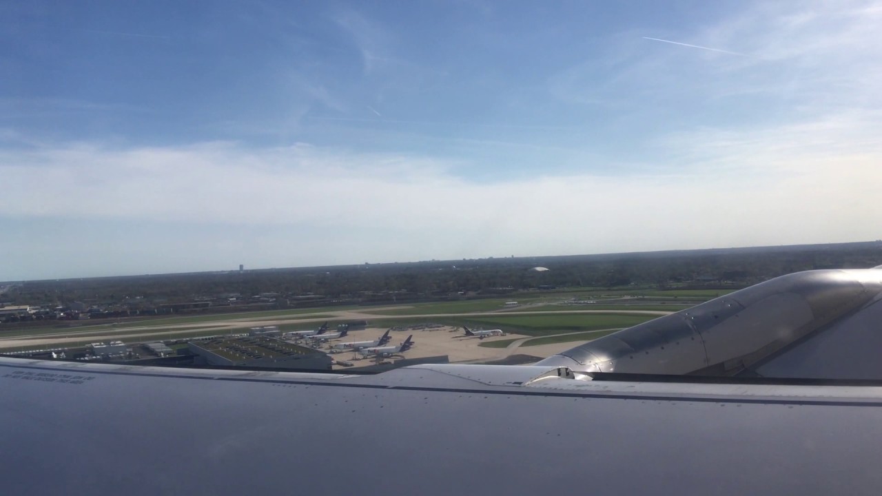 United Airlines Flight 1213 A320 ORD SFO Taxi+Takeoff+Landing Apr 16th ...