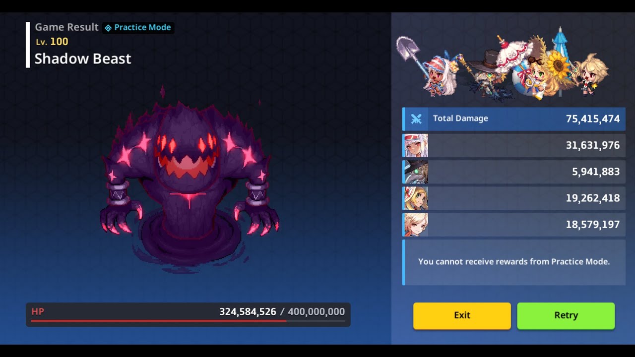 Guardian Tales Raid - Shapira/PD/Lapice/Valencia VS LvL 100 Shadow Beast - YouTube