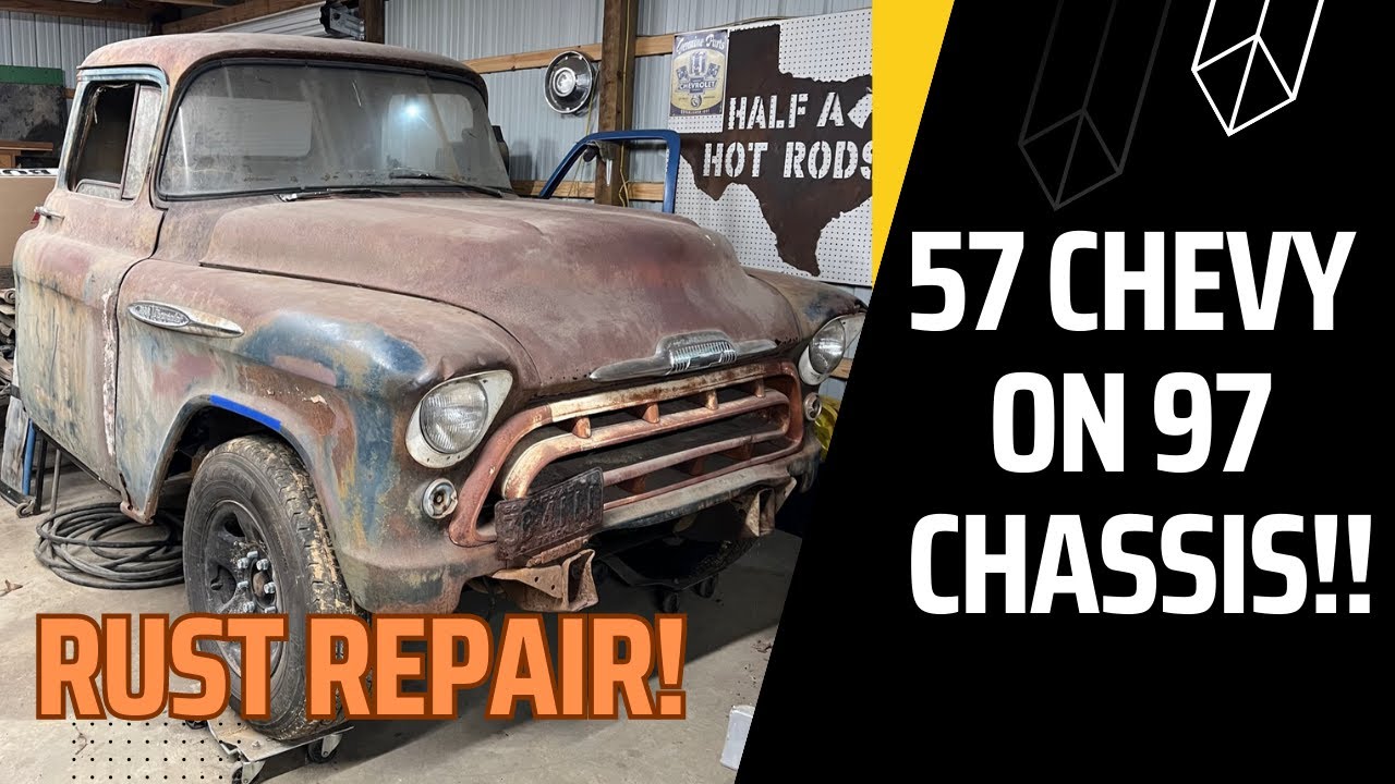 57 Chevy Truck Rust Repair and Patch Panels for Beginners! - YouTube