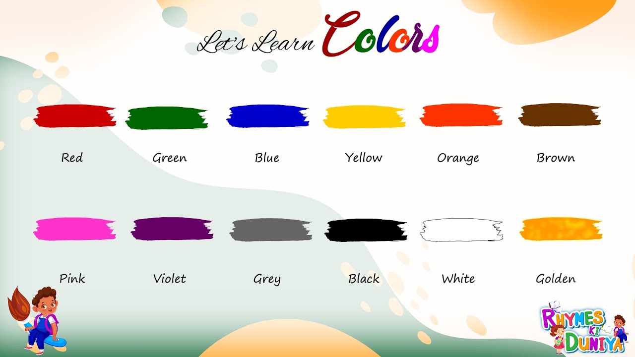 Learn Colors Name In English | Color Videos For Kids | Learn to write ...