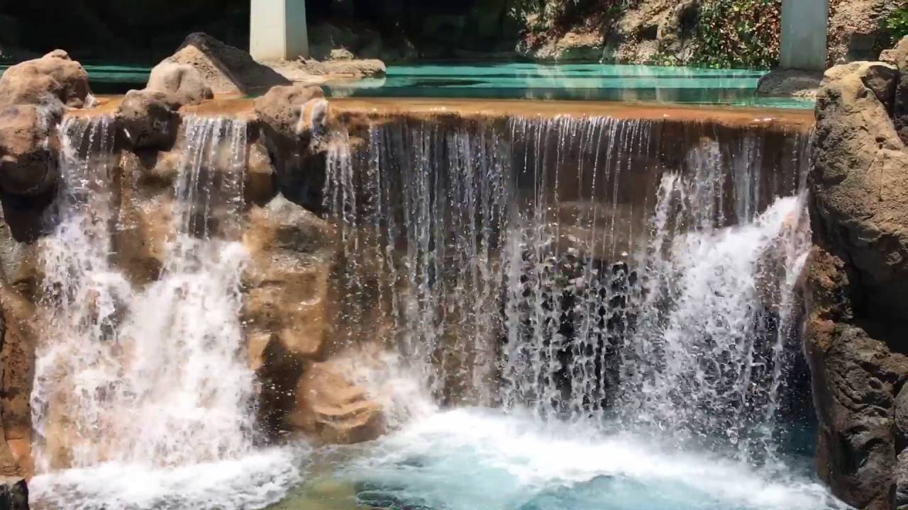 Disneyland Submarine exit waterfall - YouTube