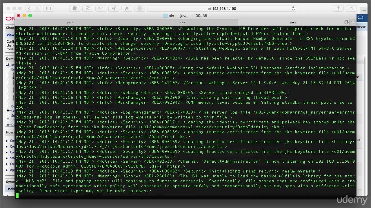 Oracle Weblogic 12c For Administrators 033 Lab 10 Clusters Part 2 Youtube