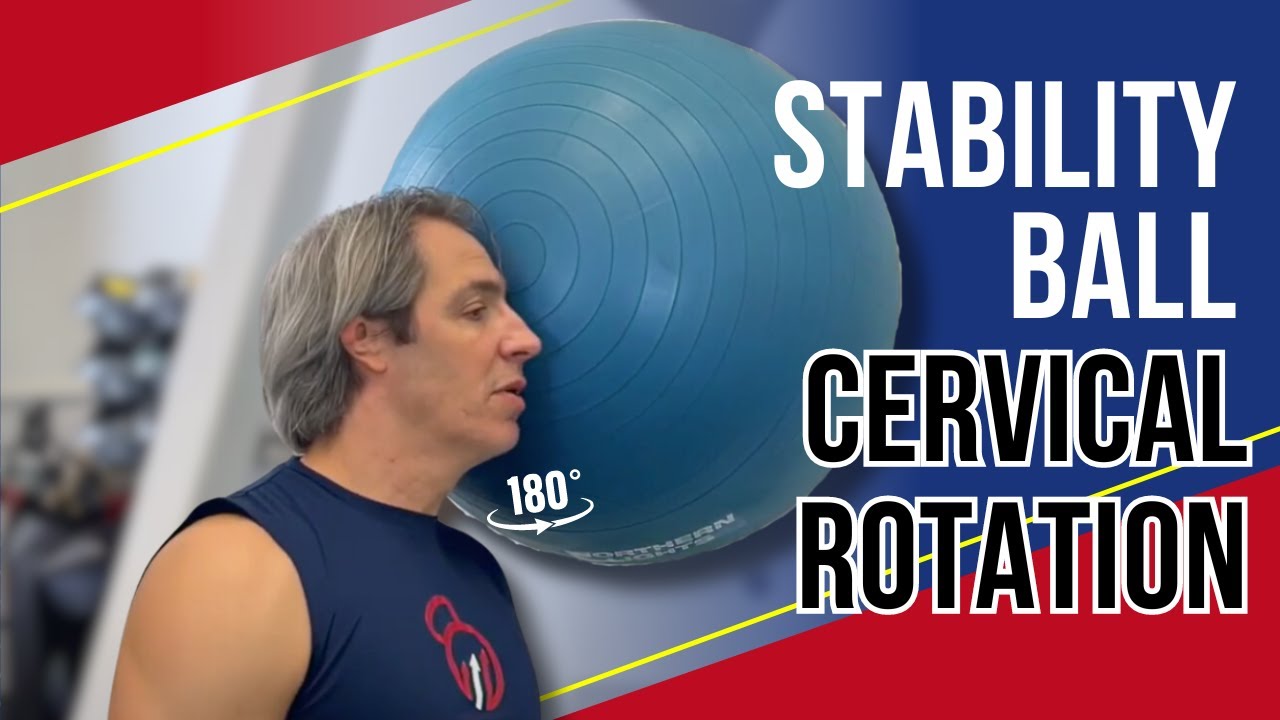 Stability Ball Cervical Rotations - YouTube
