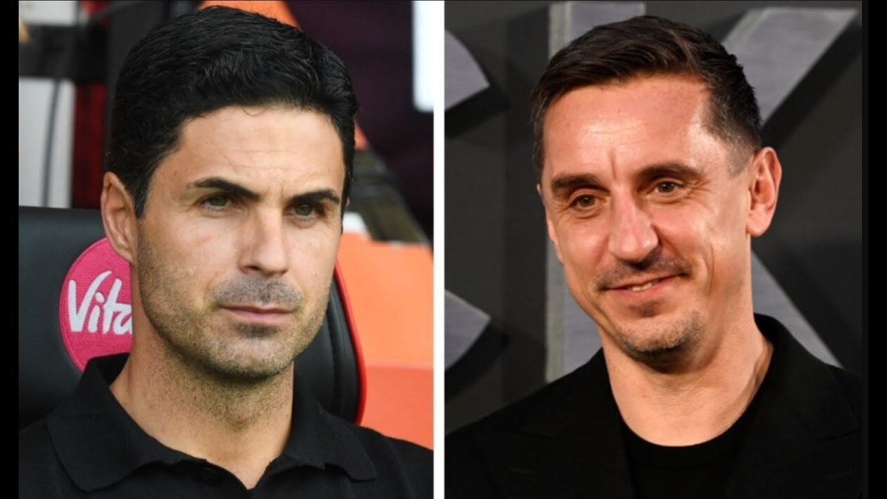 Arsenal boss Mikel Arteta and Gary Neville raise suspicion after ...