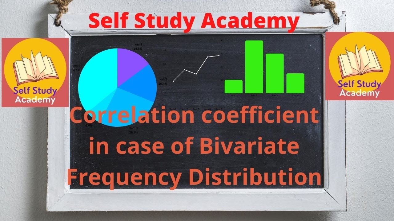 Calculation of Corelation coefficient in Bivariate Frequency Distribution - YouTube