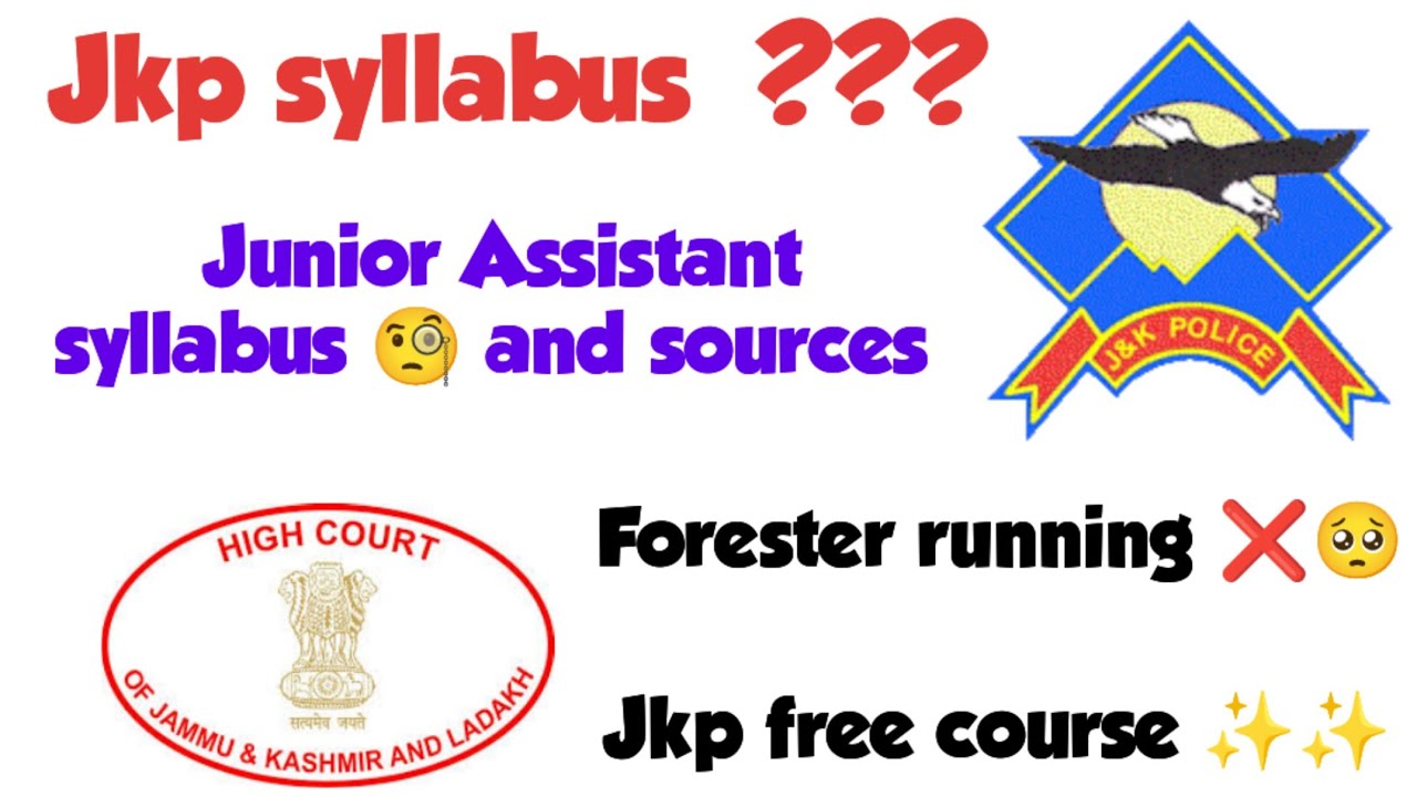 Jkp syllabus update|Junior asst syllabus|Strategy for jkp and junior ...
