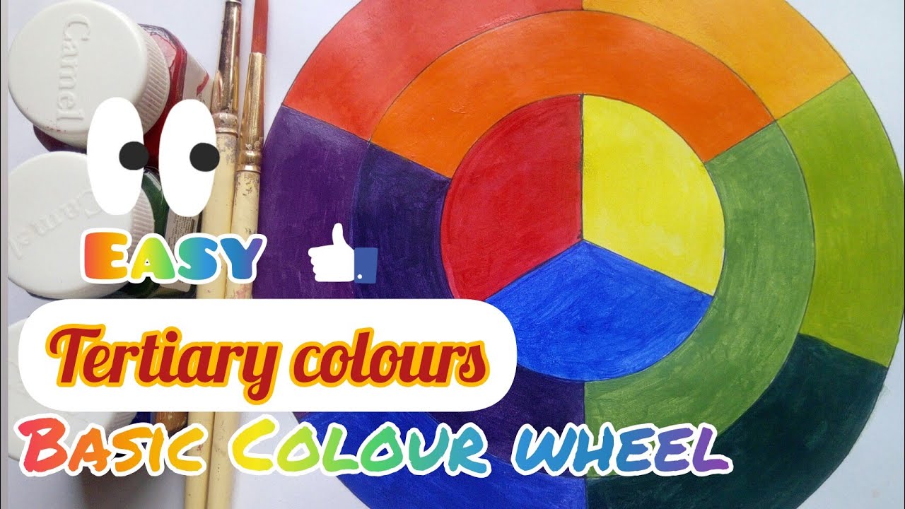 Easy Colour wheel |tertiary colours|beginners|#Fabartistme - YouTube