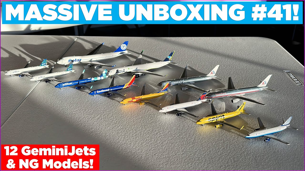 12 MODEL GEMINIJETS UNBOXING! | Massive Unboxing #41 - YouTube