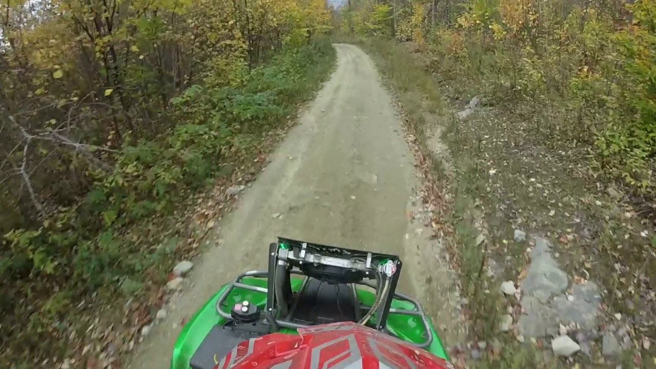ATV trail riding fall foliage Jericho State park Berlin NH 10-15-17 ...