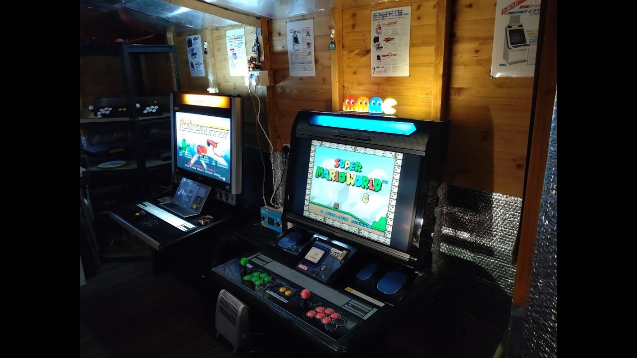 Sega Lindbergh and Namco Noir shed arcade - YouTube