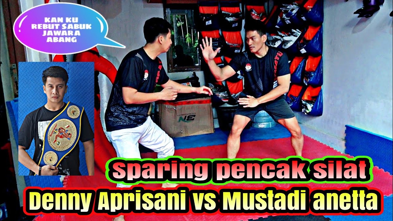 Sparing Pencak Silat Denny Aprisani vs Mustadi Anneta Wasit MMa - YouTube