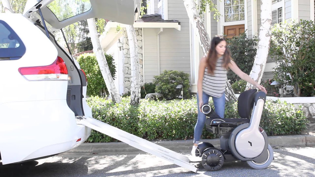 Loading WHILL Model A Into Van w/ Portable Ramp - YouTube