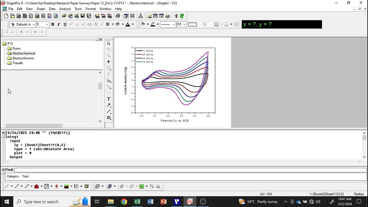 How To Plot CV For 2ES Side by Side - YouTube
